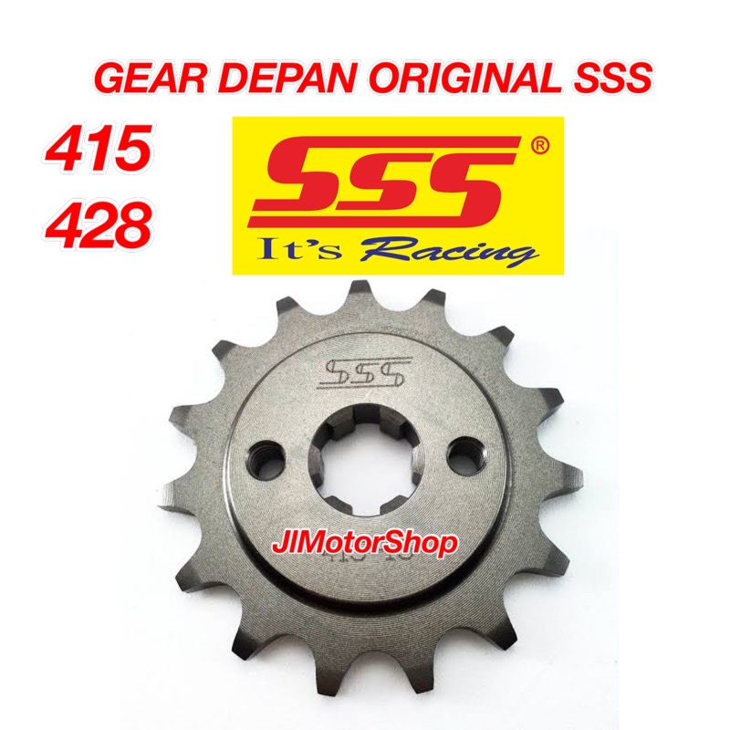Jual Gear Gir Depan SSS 415 428 Original Untuk Semua Motor (Chat kami utk tulis jenis motornya ...