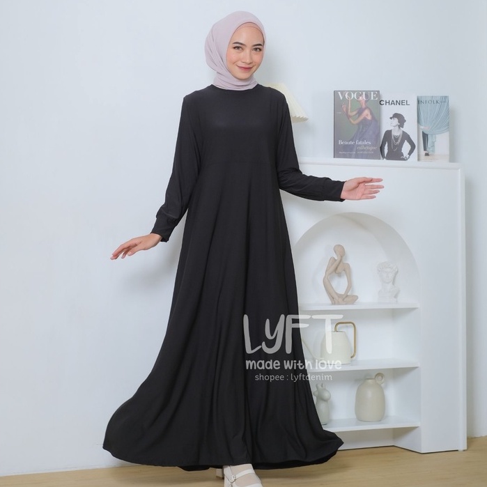 Jual [LANGSUNG KIRIM] Premium Gamis Polos Jersey Mayung Premium Quality ...