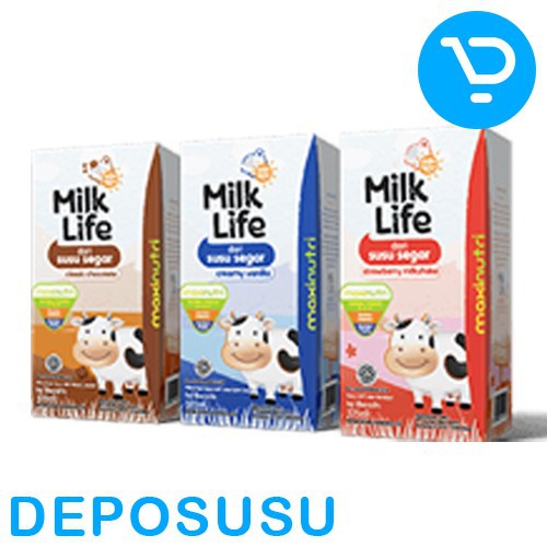Jual SUSU UHT MILK LIFE 115 ML ALL VARIAN | Shopee Indonesia