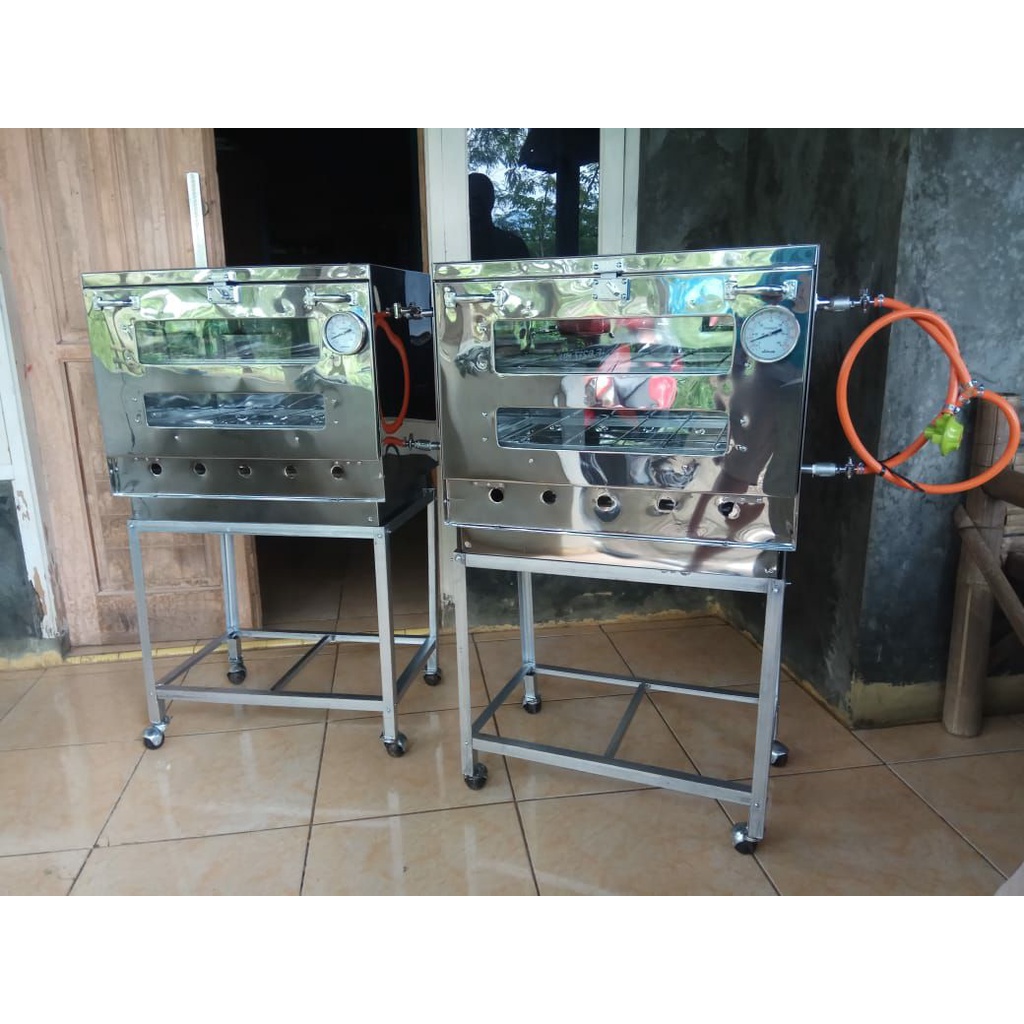 Jual Oven Gas Bahan stainless ukuran 120 x 55 Oven Gas Lengkap,Paket ...