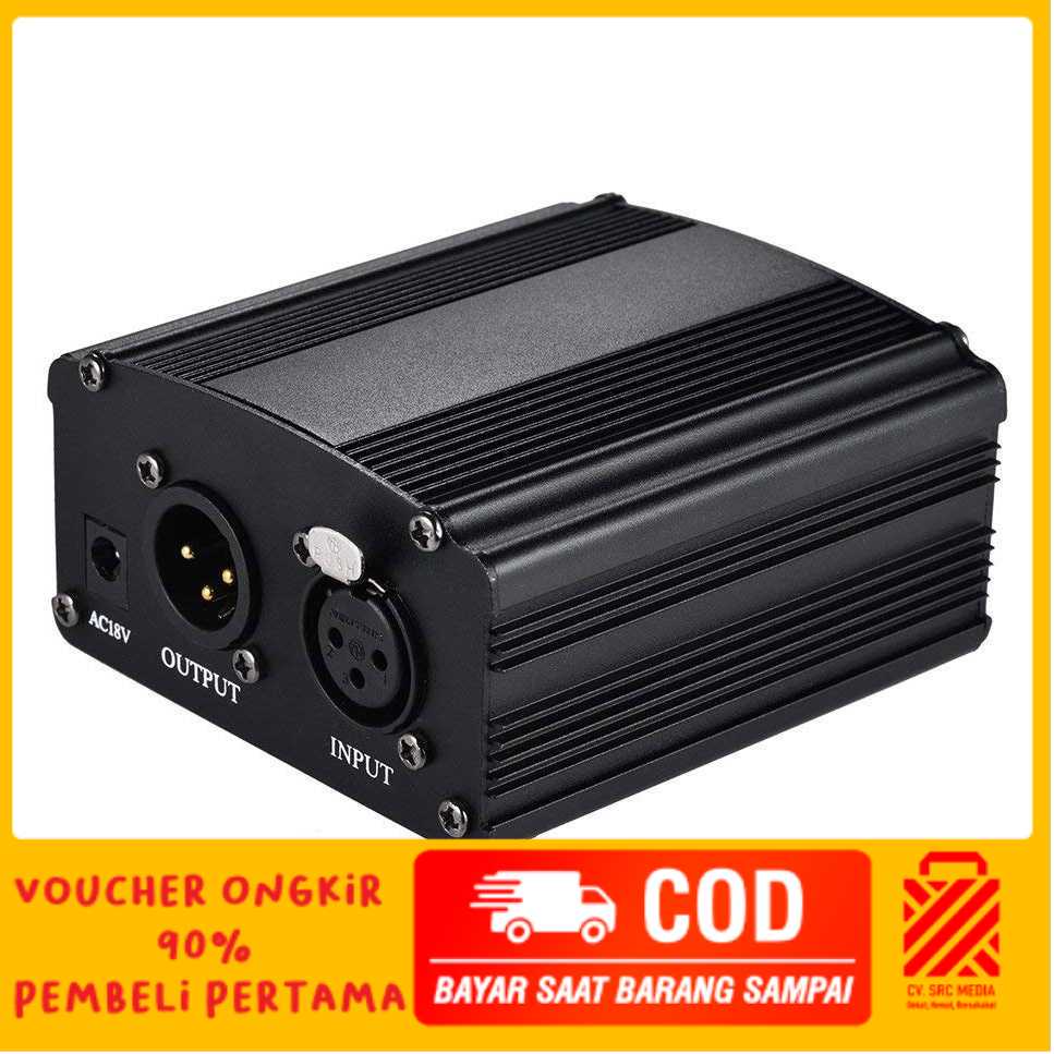 Jual SRC Media Phantom Power Microphone 1 48V Supply Condenser Mic - RU ...