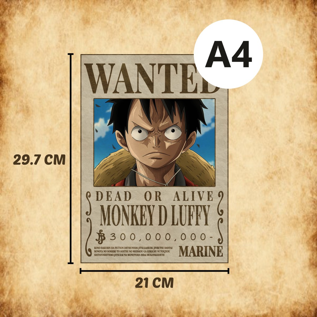 Jual POSTER WANTED BURONAN CUSTOM MURAH | Shopee Indonesia