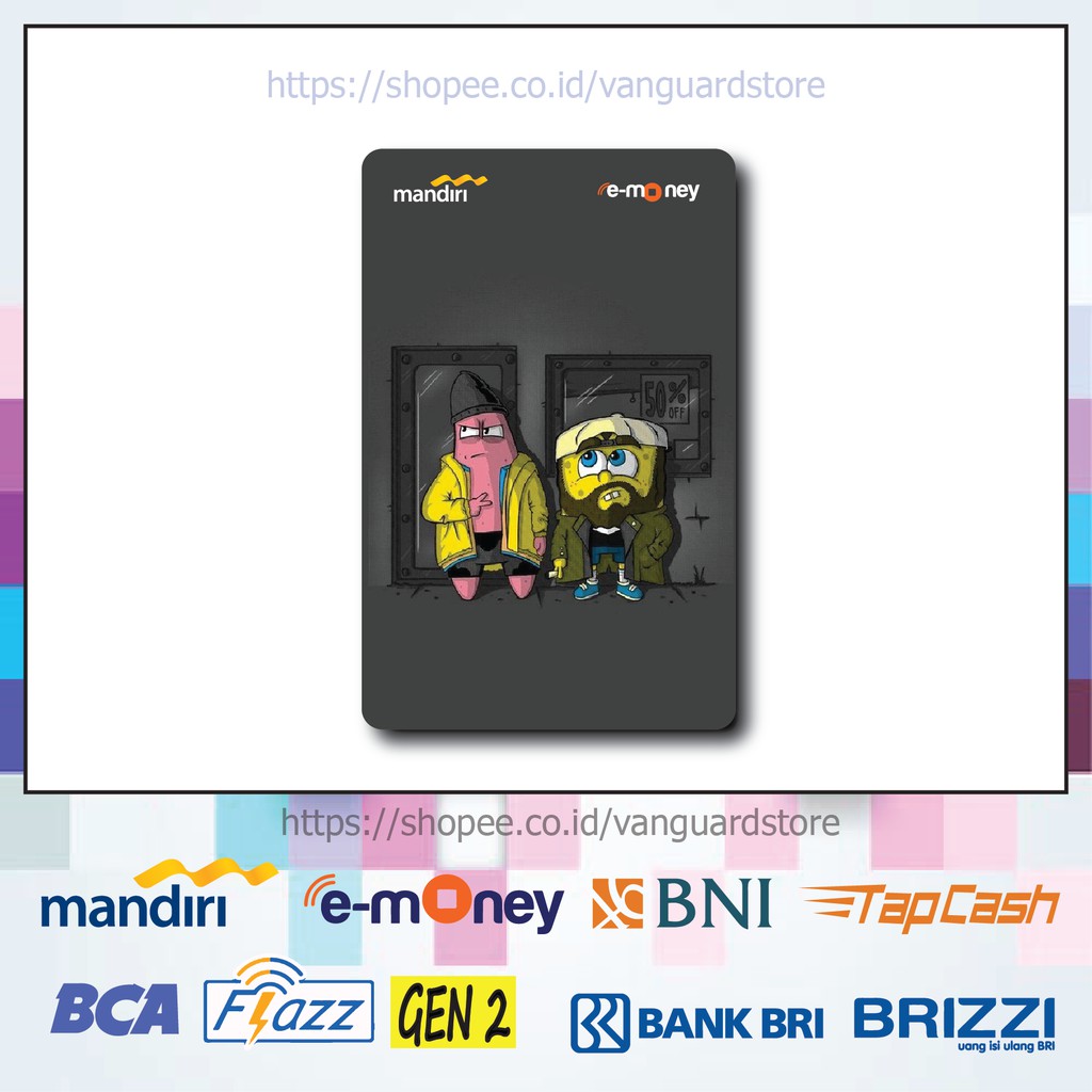 Jual KARTU E MONEY E TOLL KARTUN SPONGEBOB PATRICK ANIME 2 EMONEY ...