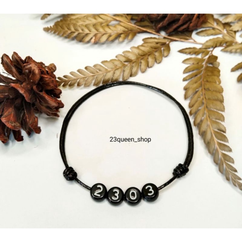 Jual GELANG ANGKA BULAT PIPIH / TALI KOREA / GELANG INISIAL | Shopee ...