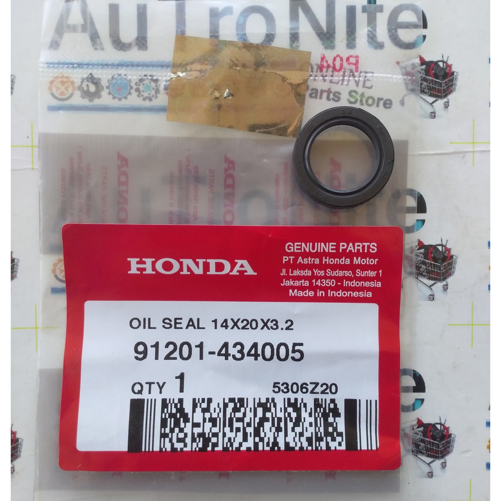 Jual Oil Seal Transmition Final Gear 14x20x3.2 91201-434-005 Ori Honda ...
