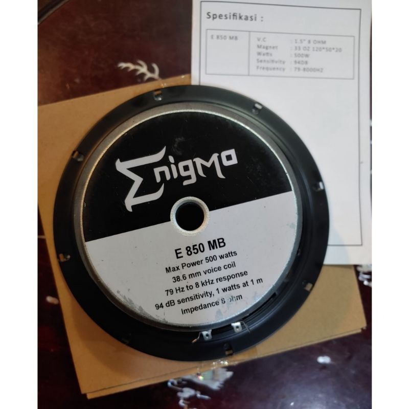 Jual speaker komponen ENIGMA E 850 MB ORIGINAL | Shopee Indonesia