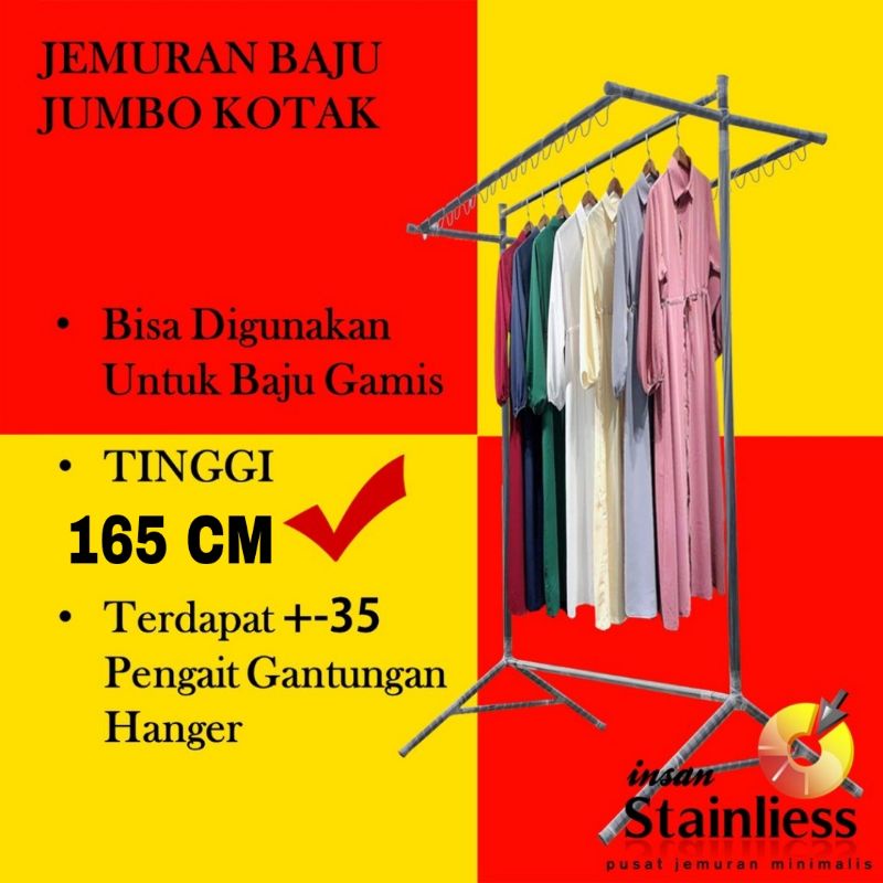 Jual JEMURAN BAJU GAMIS TINGGI BENTUK KOTAK UKURAN BESAR JUMBO ... Jual JEMURAN BAJU GAMIS TINGGI BENTUK KOTAK UKURAN BESAR JUMBO ...