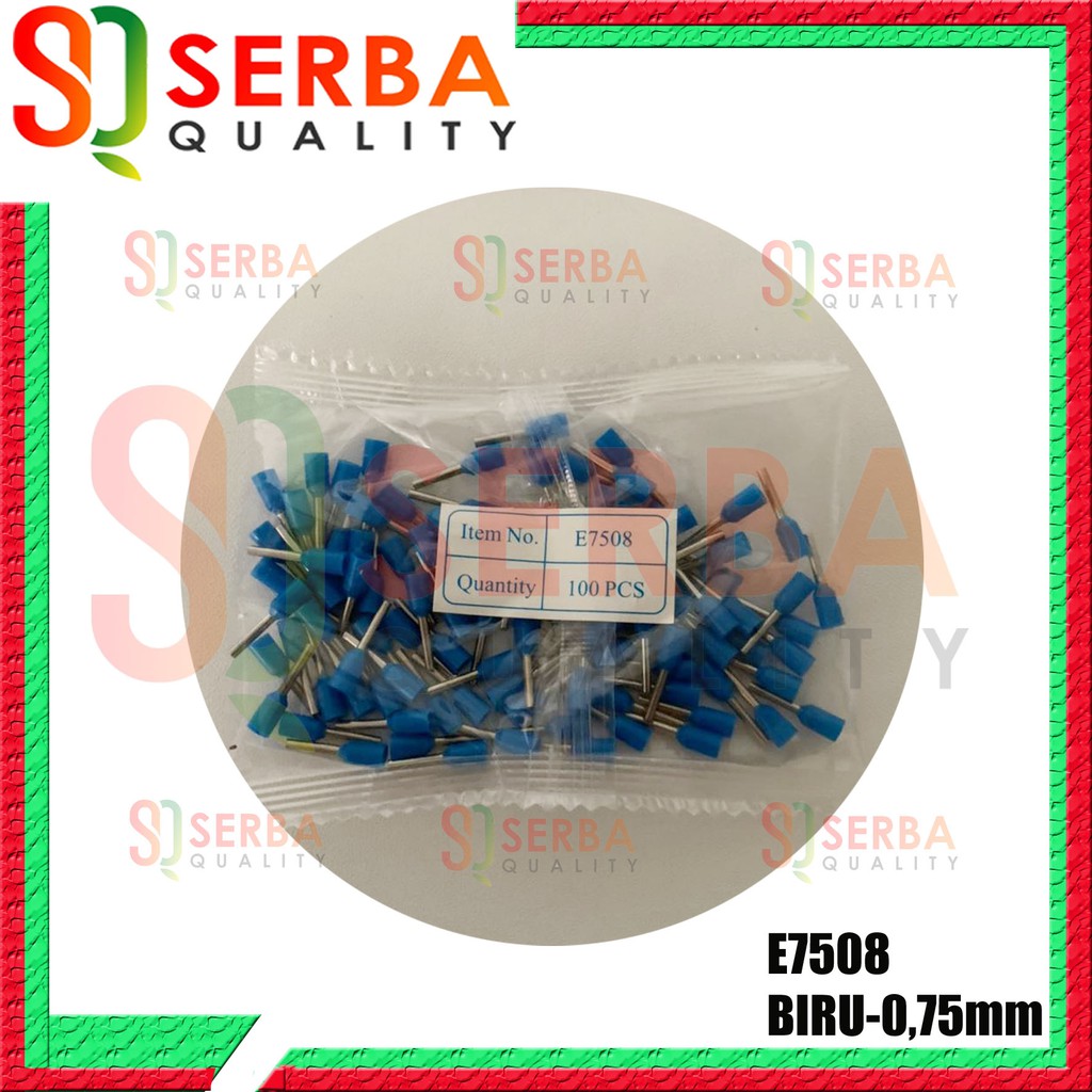 Jual SKUN KABEL FERRULES WARNA E7508 0.75mm | Shopee Indonesia