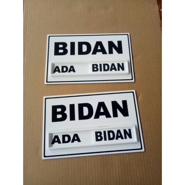 Jual Baru Papan Nama Bidan Polos Acrylic 15X24Cm | Shopee Indonesia