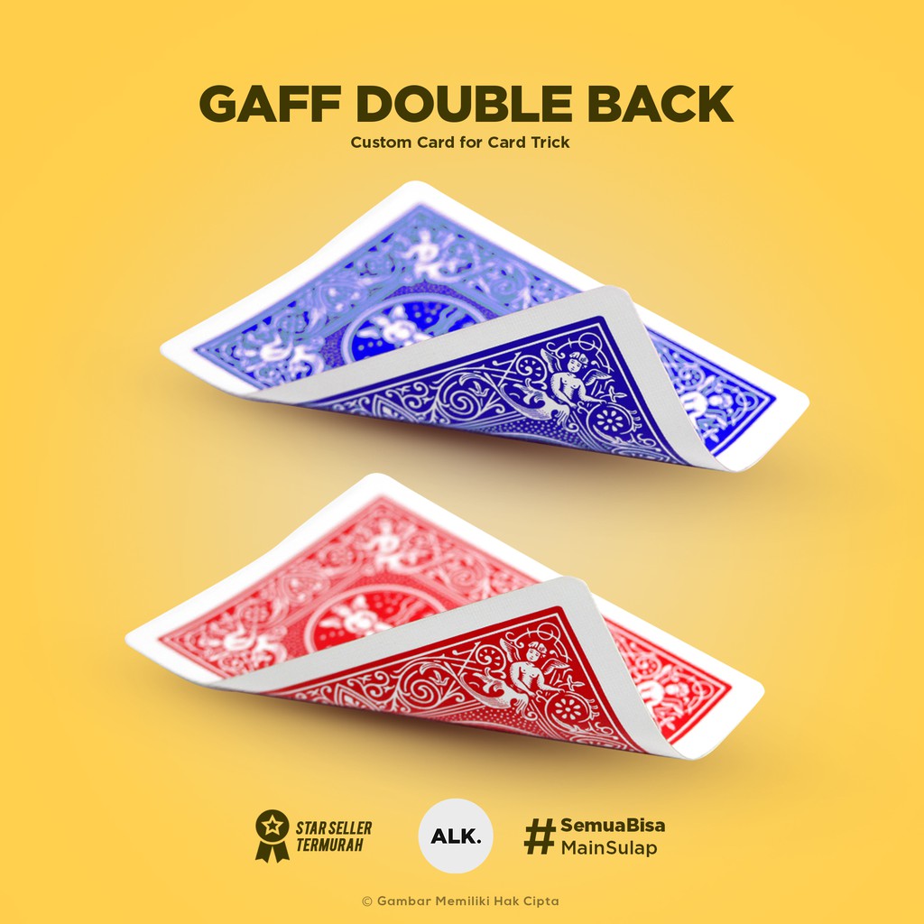 Jual Gaff Double Back ( Alat Sulap Kartu ) | Shopee Indonesia
