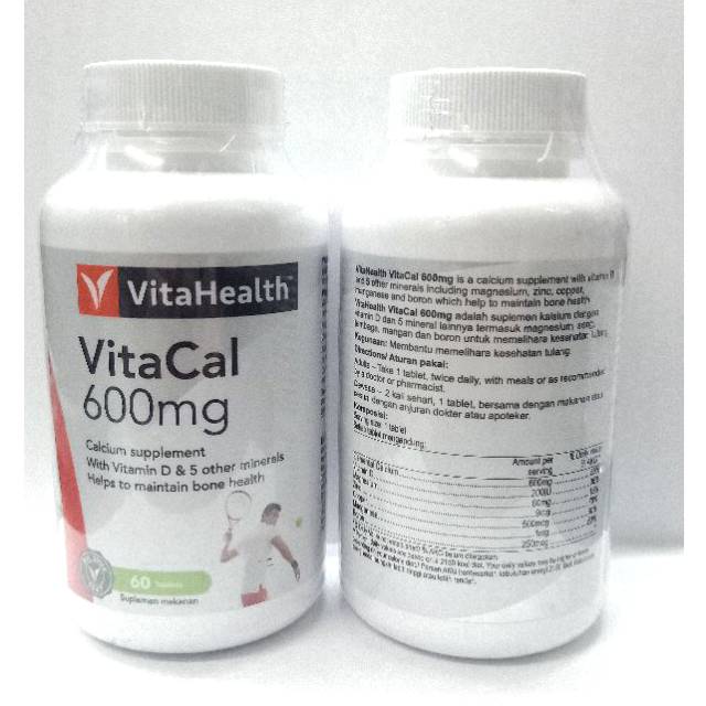 Jual VitaCal 600mg Vitahealth isi 60 tablet / vitamin D dan Kalsium ...