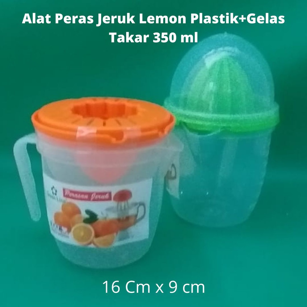 Jual Alat Peras Jeruk Lemon Plastik+Gelas Takar 350 ml | Shopee Indonesia