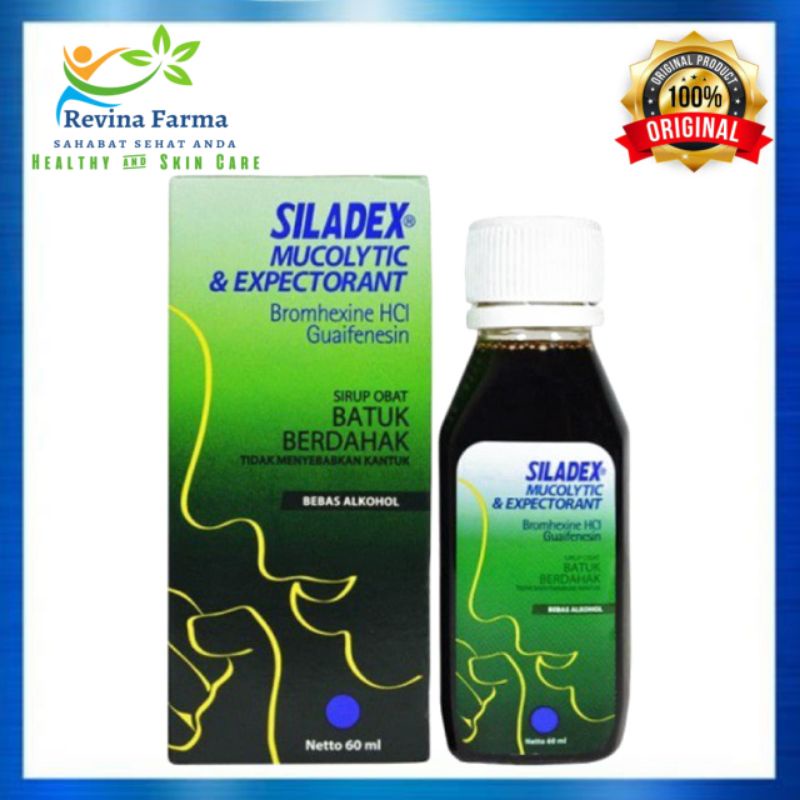 Jual Siladex Expectorant 60ml Siladex Hijau Obat Batuk Berdahak 100% ...
