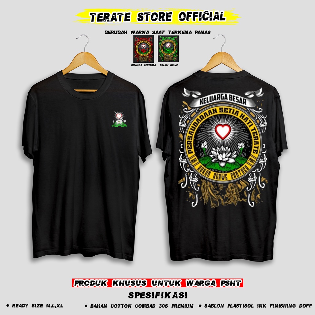 Jual KAOS PSHT KEKINIAN 3 DIMENSI WARNA STYLE BUNGA TERATE SPESIAL ...