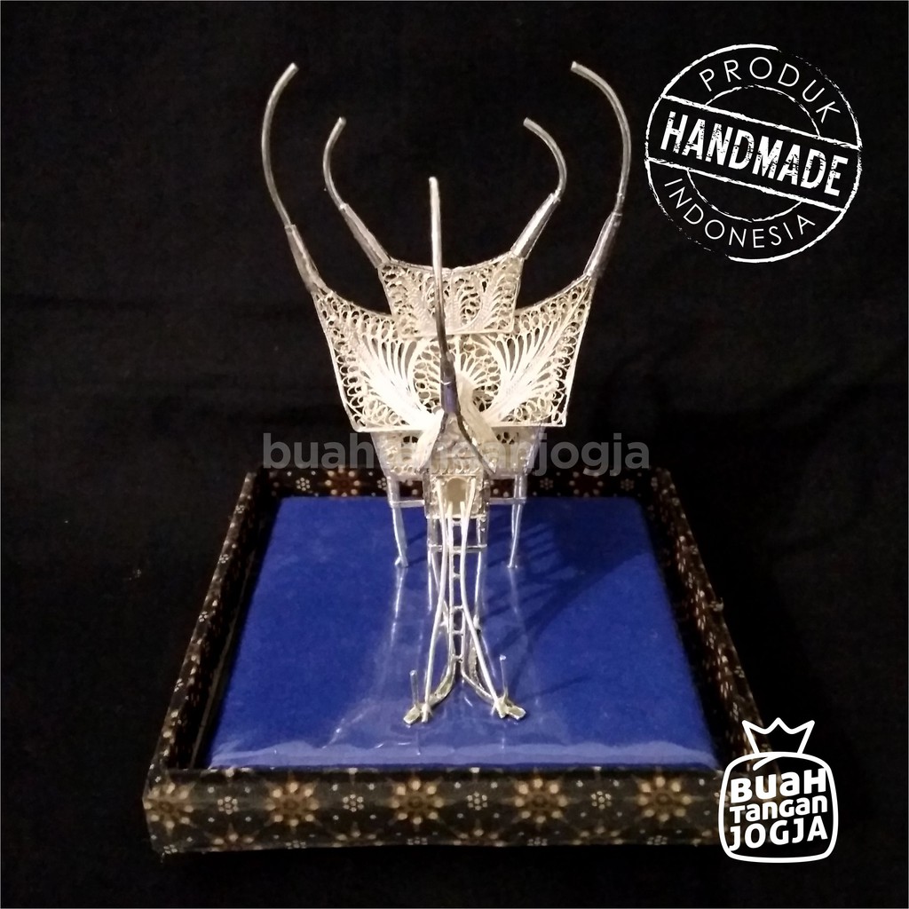 Jual Miniatur Rumah Adat Minang Lapis Perak - Kerajinan Khas Kotagede Jogja | Shopee Indonesia