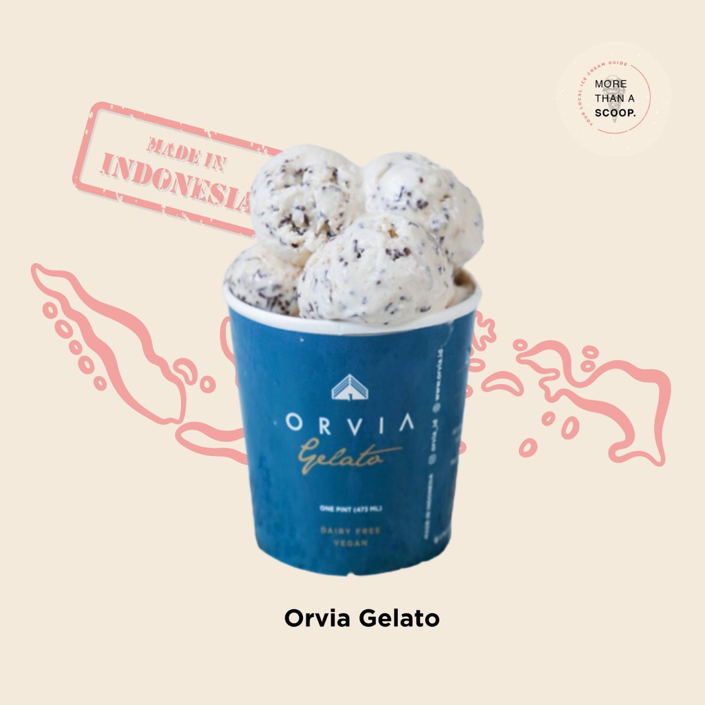 Jual Es Krim Vegan Orvia Gelato Rasa Lokal 473ml | Shopee Indonesia