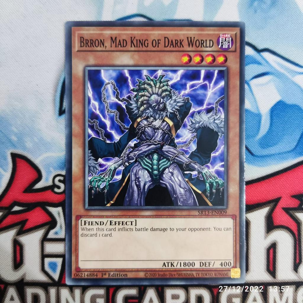 Jual yugioh brron mad king of dark world SR13 common 1st original | Shopee Indonesia