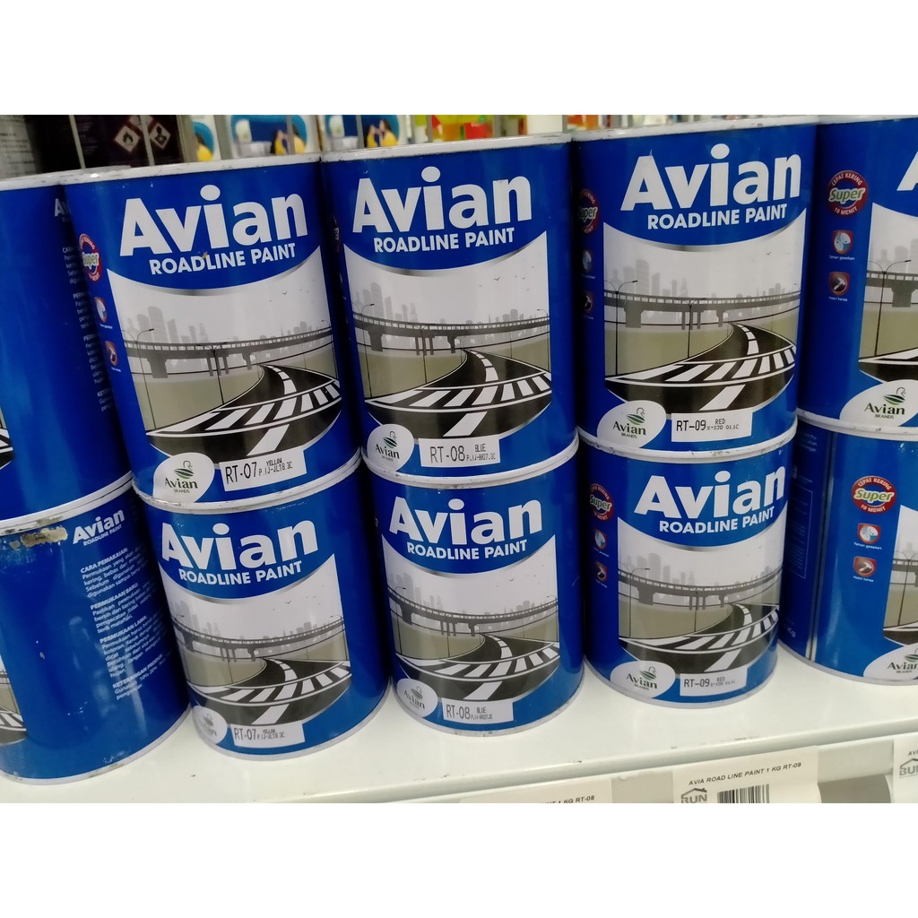 Jual Cat Avian Roadline paint 1kg Jalanan Marka Jalan Beton Aspal Kolam ...