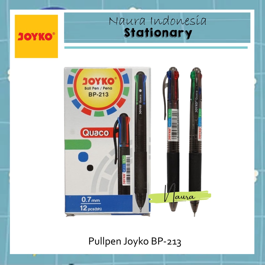 Jual Ballpen| Pulpen 4 warna Pena Joyko Bp -213 | Pulpen Joyko (1 Pcs ...