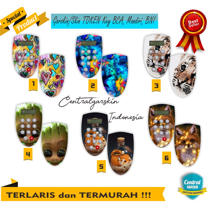 Jual Garskin SKIN Token Key BCA, Mandiri, BNI gratis custom gambar ...