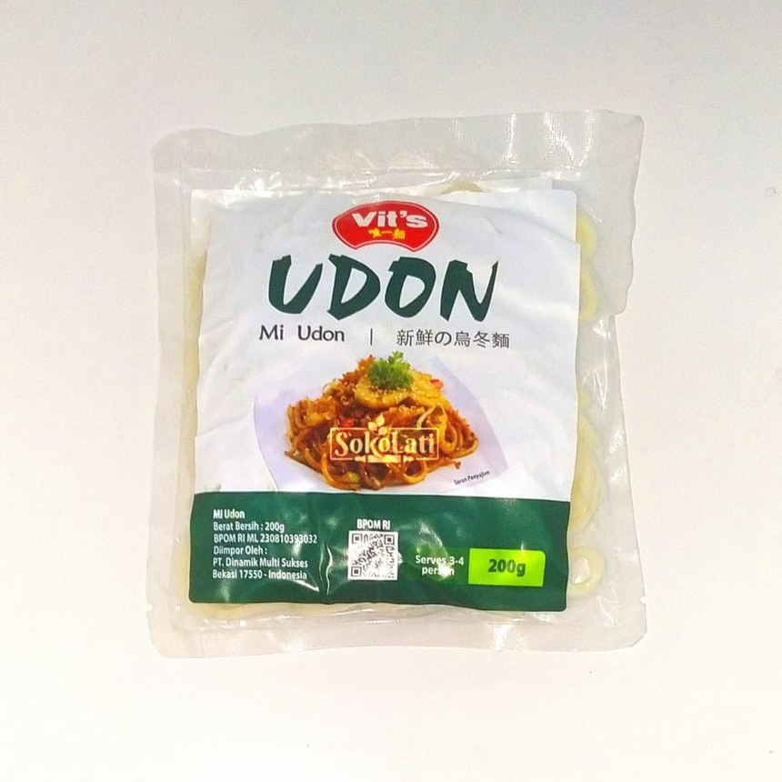 Jual VITS JAPANESE UDON NOODLES 200 GR - MIE UDON JEPANG IMPORT HALAL ...