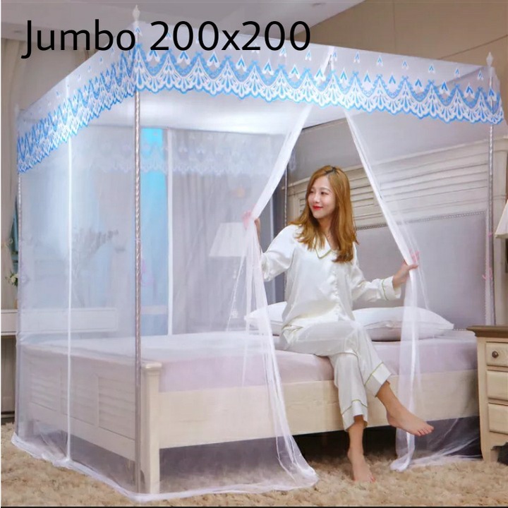Jual KELAMBU NYAMUK UKURAN JUMBO 200X200 TEBAL MOTIF BUNGA | Shopee ...