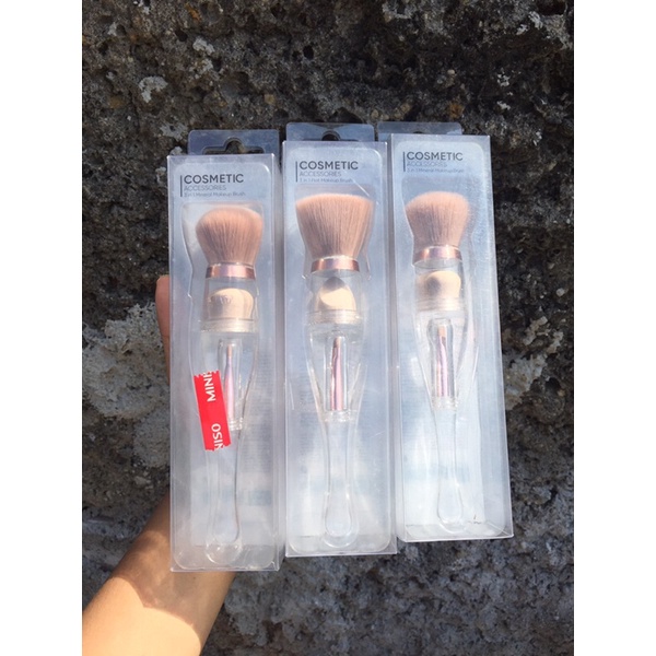 Jual MINISO brush makeup 3 in 1 mewah original MINISO | Shopee Indonesia