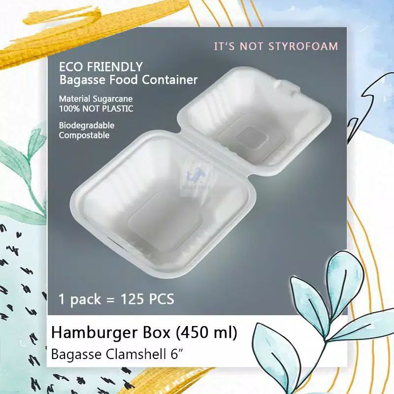 Jual WADAH BENTO CAKE ATAU SUGARCANE (25PCS) | Shopee Indonesia
