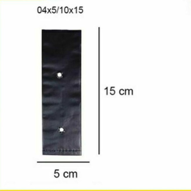 Jual Plastik Polybag Kecil Untuk Bibit Tanaman Ukuran 5x15cm dilipat ...