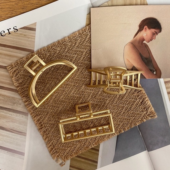 Jual KLIP RAMBUT PREMIUM BESI PREMIUM GOLD MATTE EMAS DOFF KOREA ...