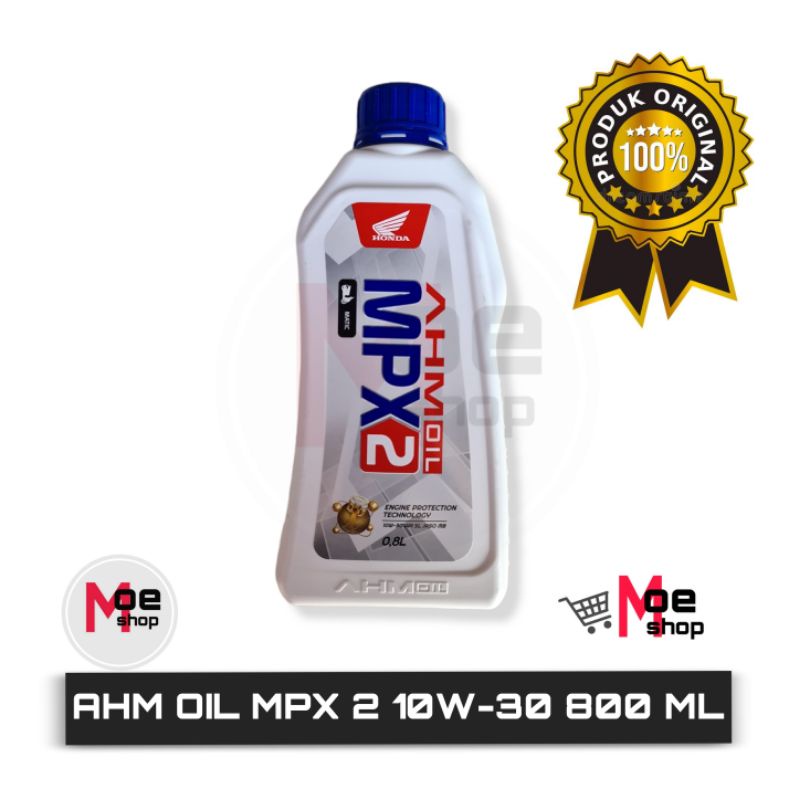 Jual Oli Honda AHM OIL MPX2 800 ML 10W-30 API SL JASO MB 4AT 100% ORIGINAL | Shopee Indonesia
