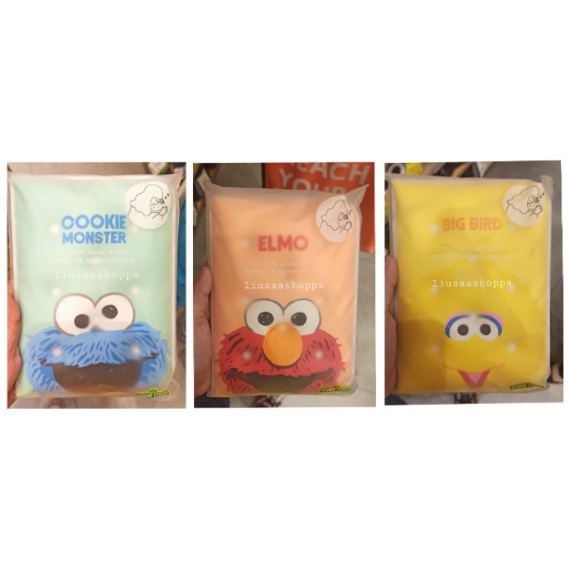 Jual Buku Miniso - Sesame Street Cushion Memo Book | Shopee Indonesia