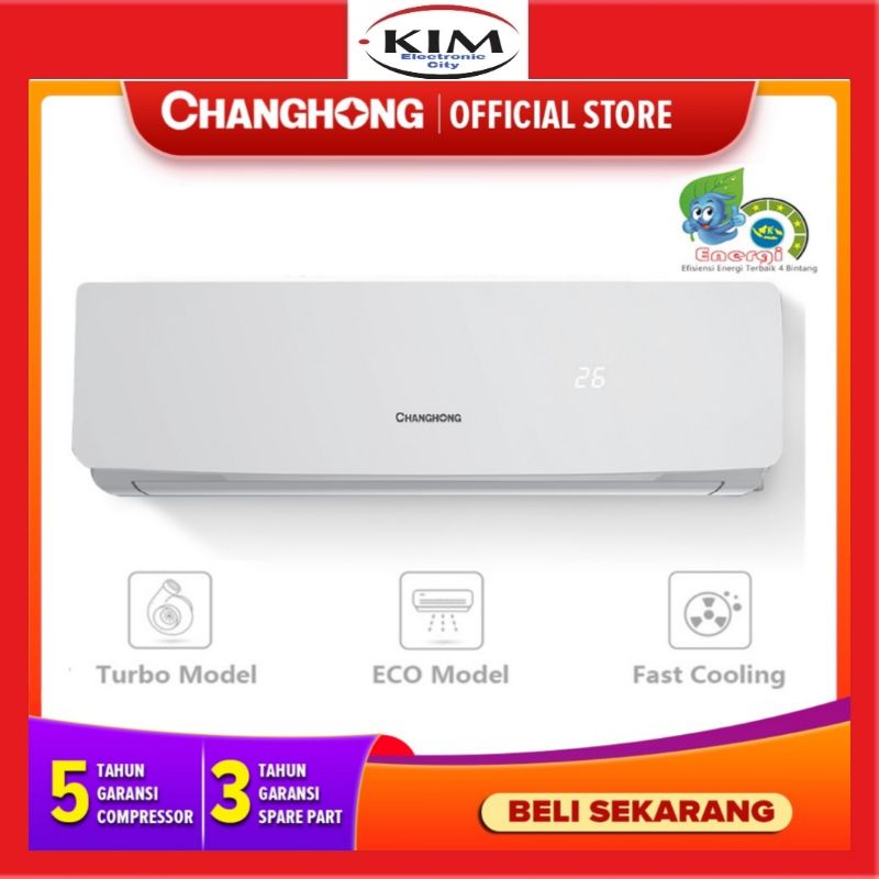Jual AC CHANGHONG CSC-09 NVB 1 PK R32 Double Gold Fin [Indoor+Outdoor Unit Only] Garansi Resmi ...