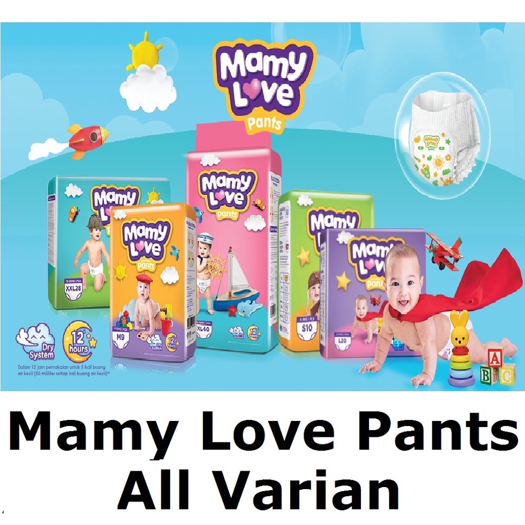 Jual Mamy Love Pants All Varian - Mamy Love Popok Celana | Shopee Indonesia