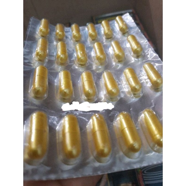 Jual Kapsul Tahan Lama Non Label Kualitas 1 Kapsul Gold isi 24 Kapsul ...
