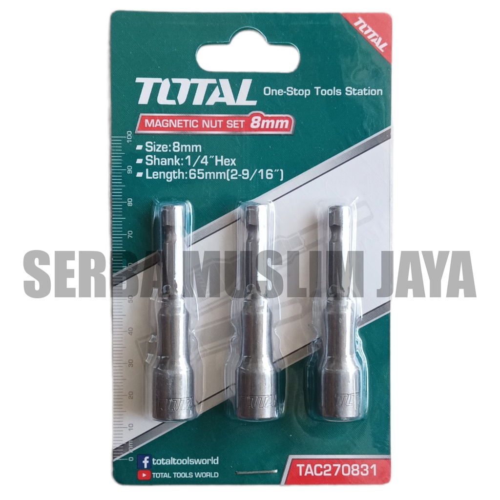 Jual Mata Baut Roffing / Magnetic Hex Nut / Magnetic Nut Set 8mm ...