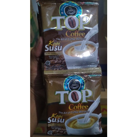 Jual Top Coffee Kopi Susu Rentengan Isi 10 Sachet | Shopee Indonesia