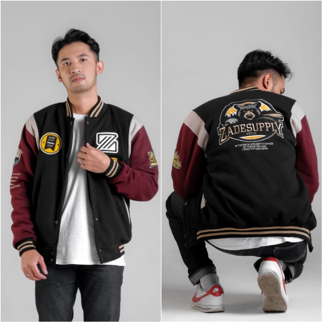 Jual JAKET VARSITY - JACKET VARSITY PRIA - JAKET PRIA VARSITY - JAKET ...