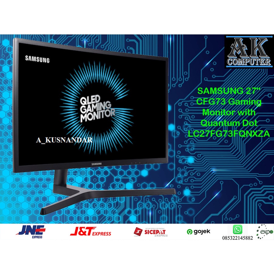 Jual Monitor Gaming SAMSUNG 27" CURVED CFG73 Quantum Dot LC27FG73FQNXZA ...