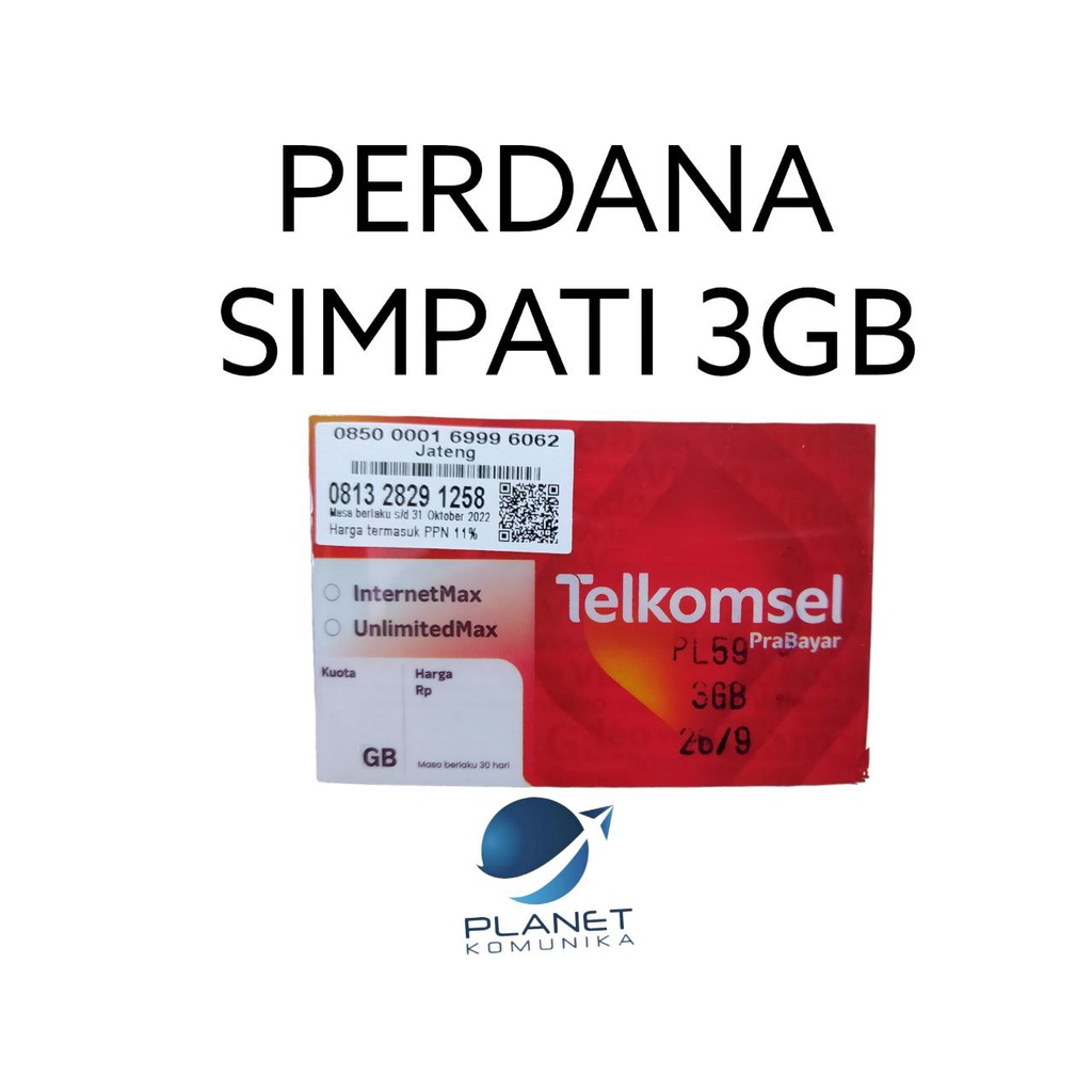 Jual PERDANA TELKOMSEL 3GB | Shopee Indonesia