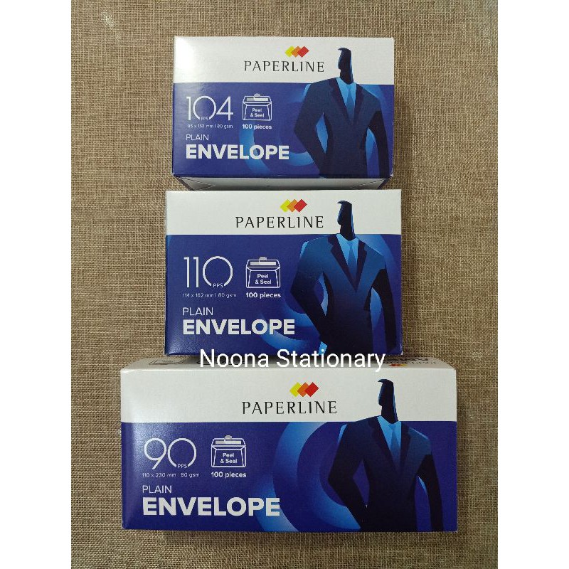 Jual Amplop Putih Polos & Airmail Paperline 104 / 110 / 90 | Shopee Indonesia