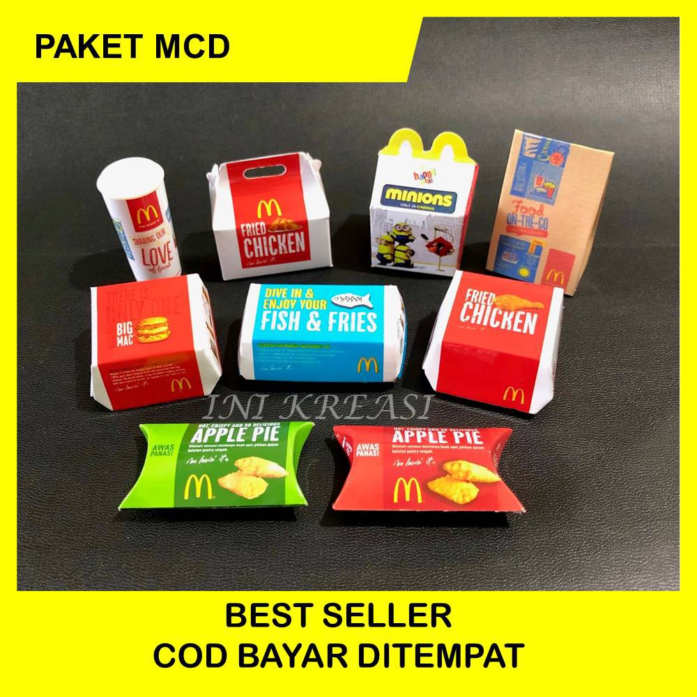 Jual PAKET MAGNET MINIATUR TEMPELAN KULKAS MCD | Shopee Indonesia