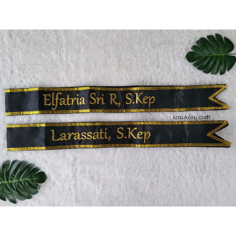 Jual Selempang wisuda satin Selempang wisuda sash | Shopee Indonesia