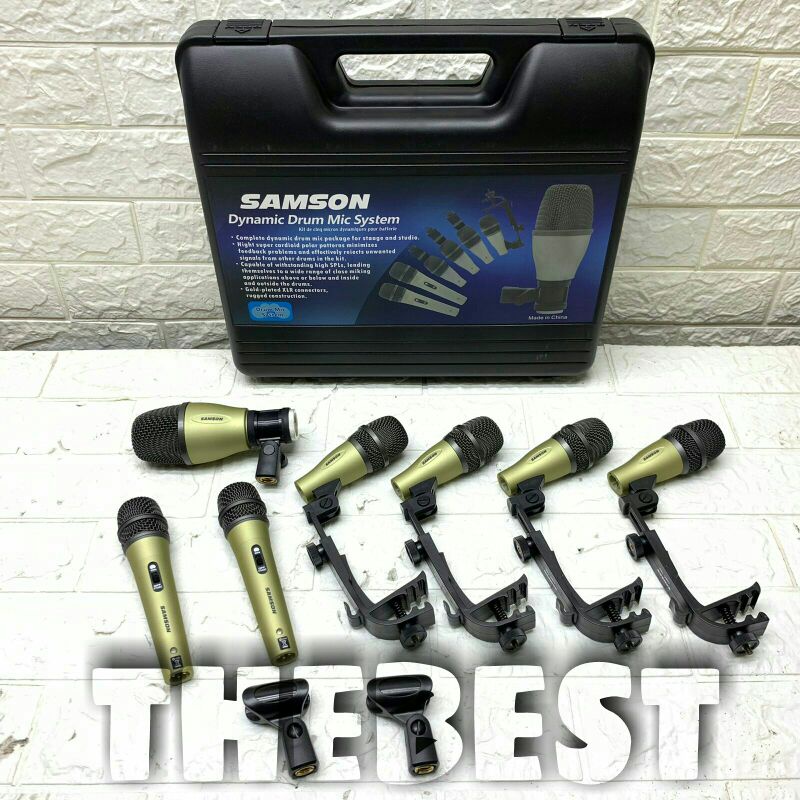 Jual Mic Drum Samson DMK 7 kit (isi 7pcs) | Shopee Indonesia