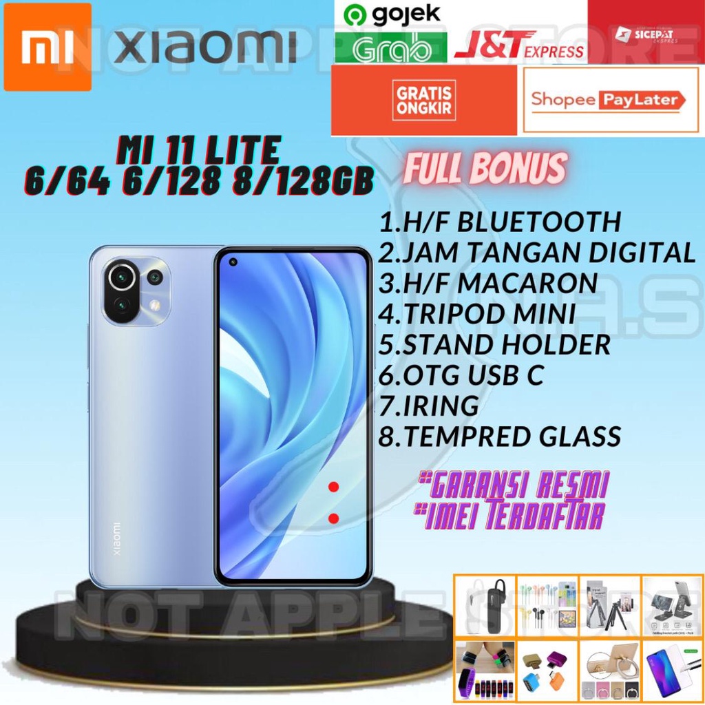 Jual XIAOMI MI 11 LITE RAM 6/64GB 6/128GB 8/128GB NEW BARU GARANSI ...