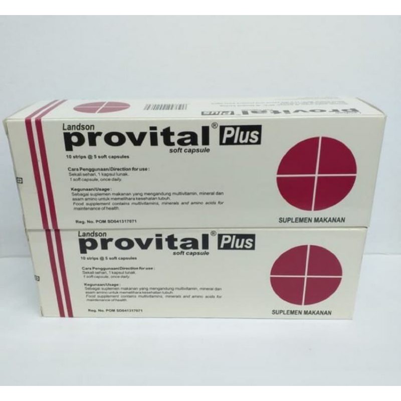 Jual Provital Plus Box 50 Kaps | Shopee Indonesia