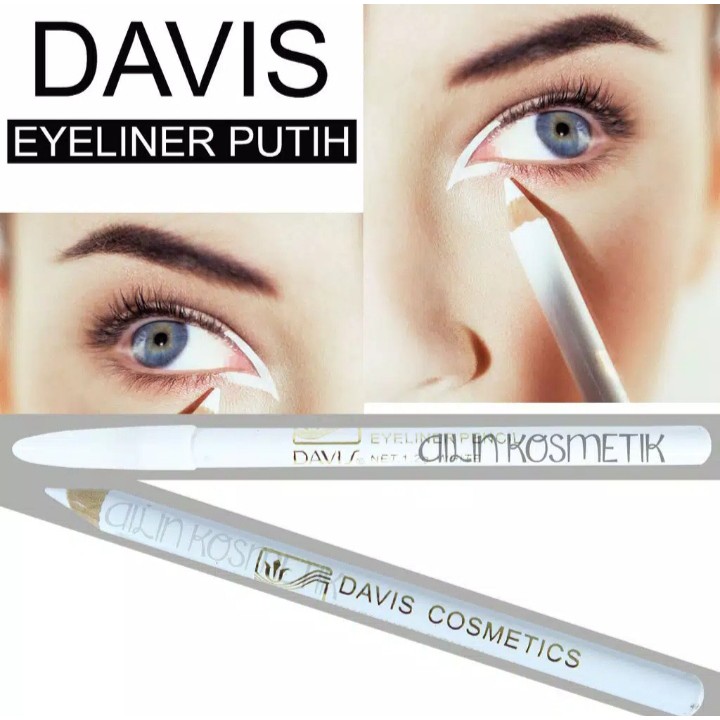 Jual Pensil Alis Davis Warna Putih - Eyeliner Davis Putih | Shopee ...