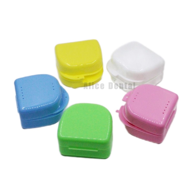 Jual Denture box besar kotak retainer lubang tempat gigi palsu prothesa ...