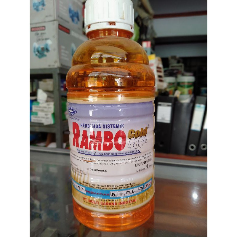 Jual Rambo 1Liter- obat pembasmi Rumput Rambo ukuran 1 liter | Shopee ...