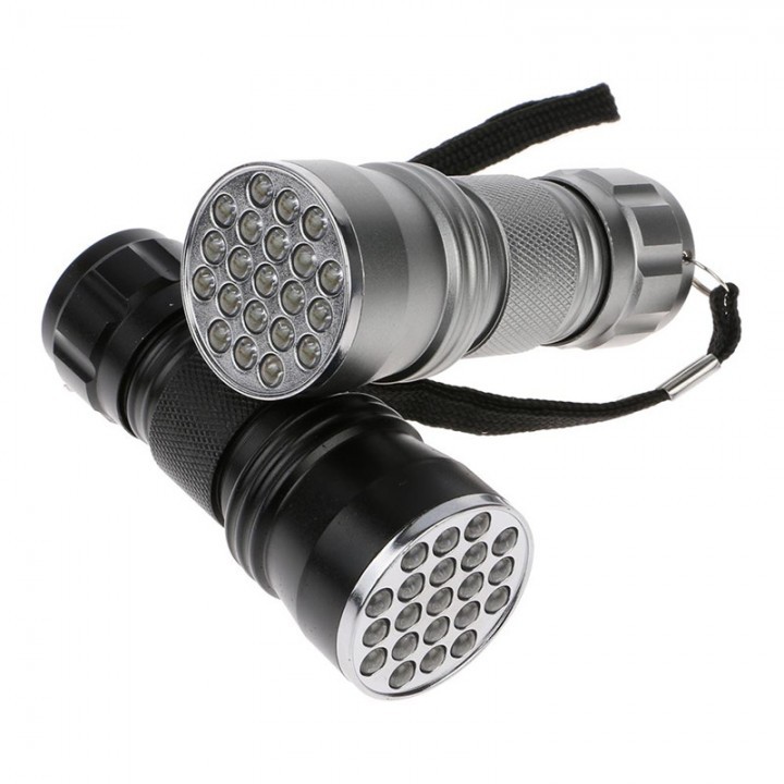 Jual Mini Ultraviolet 21 LED Flashlight Torch - Blacklight Invisible ...